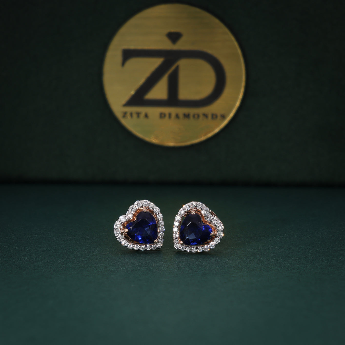 Blue Serenade Diamond Studs – Zita Diamonds
